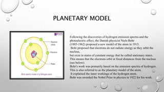 Atomic model theories powerpoint of presentation | PPTX | Science