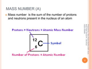 Mass And Atomic Mass Number