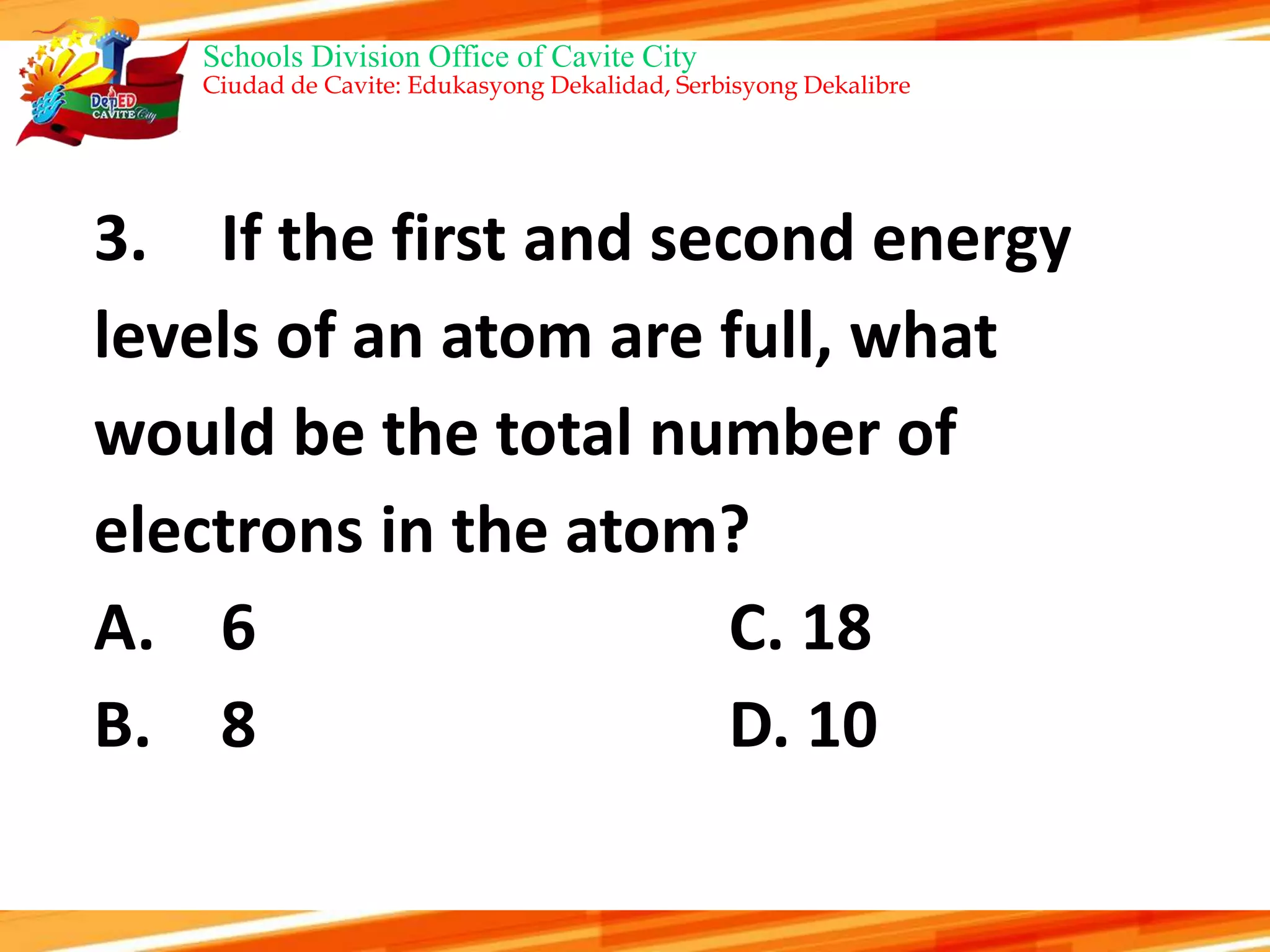 Atomic Orbitals, Energy, Sublevels | PPTX