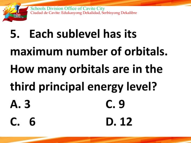 Atomic Orbitals, Energy, Sublevels | PPTX | Chemistry | Science