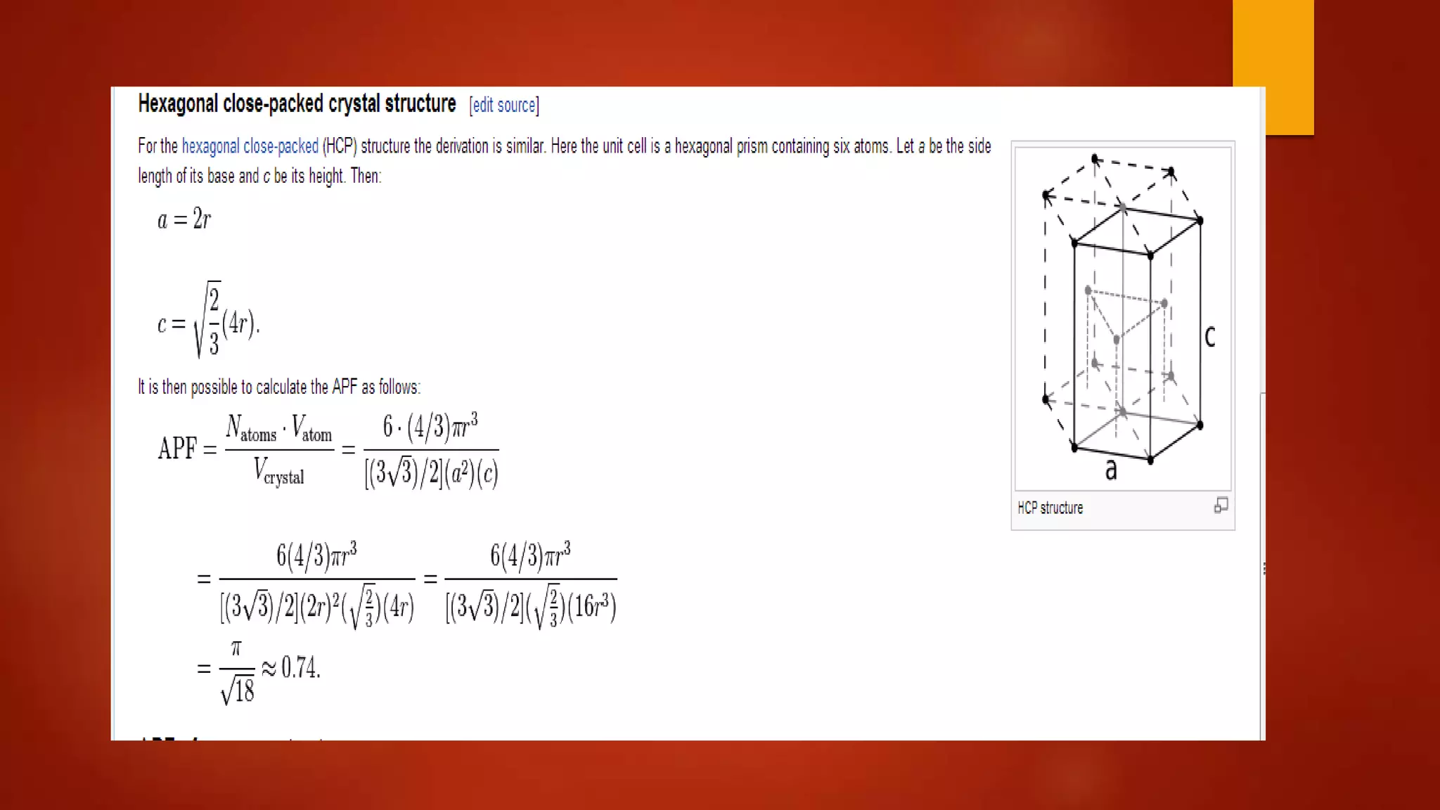 Atomic packing factor | PPTX