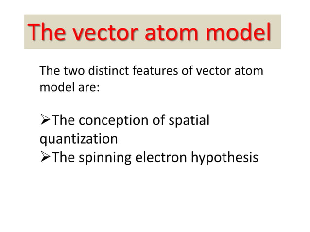 DIFFERENT ATOMIC MODELS