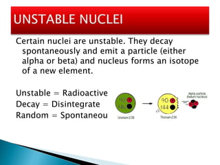 IGCSE PHYSICS CORE: ATOMIC PHYSICS | PPTX