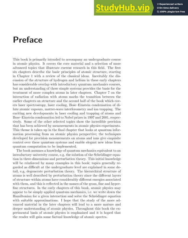 Atomic Physics - Christopher Foot | PDF | Chemistry | Science