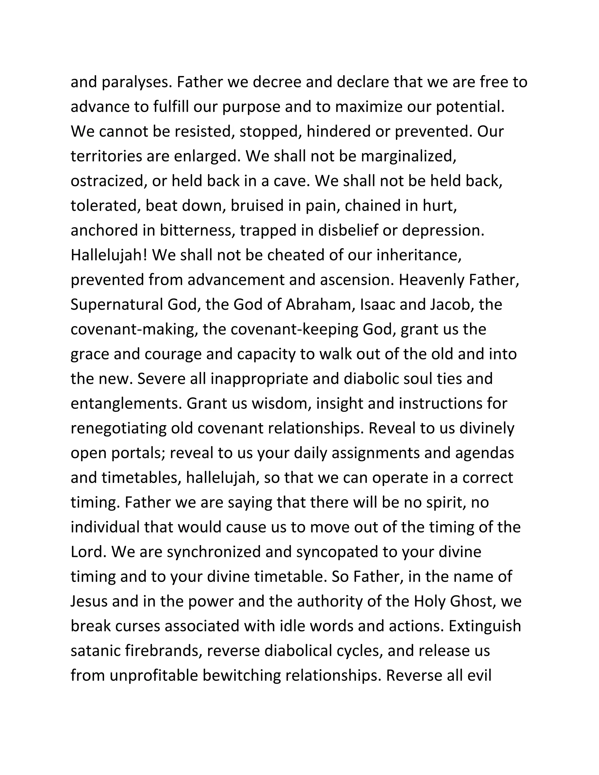 Atomic Prayer by Dr. Cindy Trimm | PDF