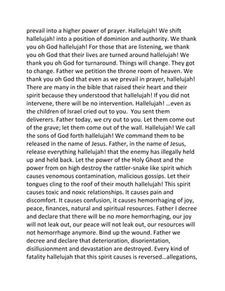 Atomic Prayer by Dr. Cindy Trimm | PDF