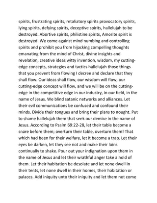 Atomic Prayer by Dr. Cindy Trimm | PDF