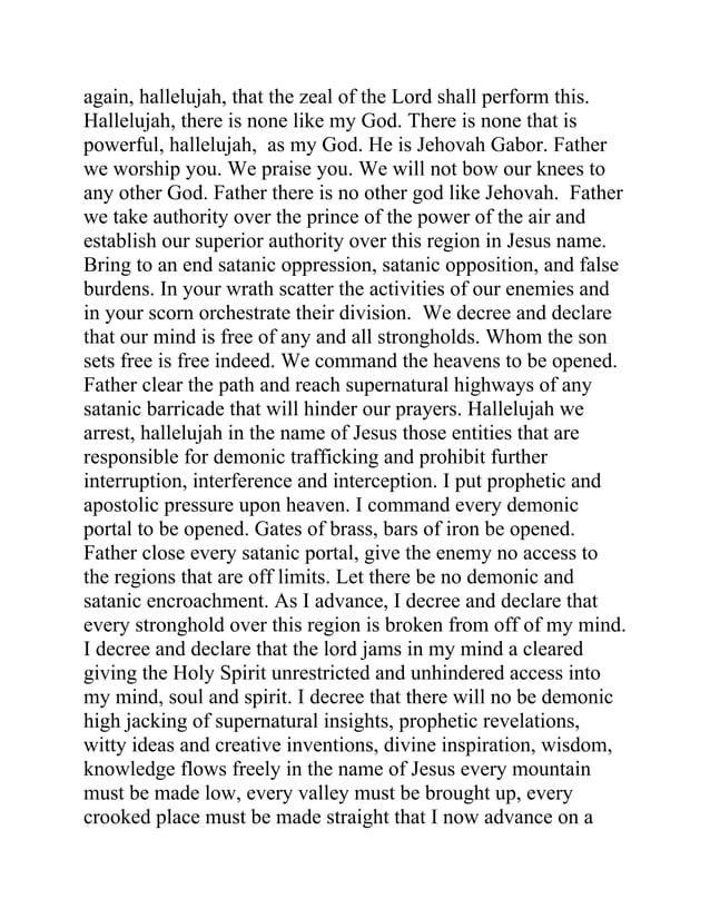 Atomic Prayer by Dr. Cindy Trimm | PDF | Christianity | Religion ...