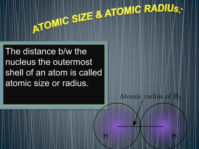 Atomic radius | PPT