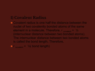 Atomic radius | PPTX