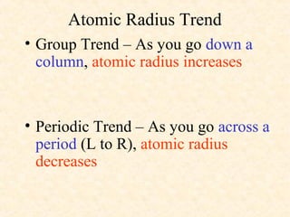 Atomic radius ppt for chem | PPT