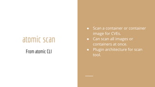 Atomic CLI scan | PDF
