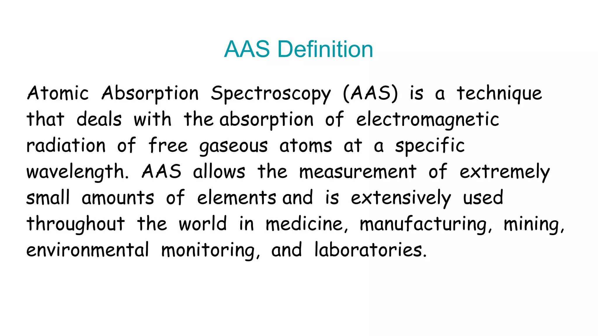 Atomic spectroscopy (AAS & AES) | PDF