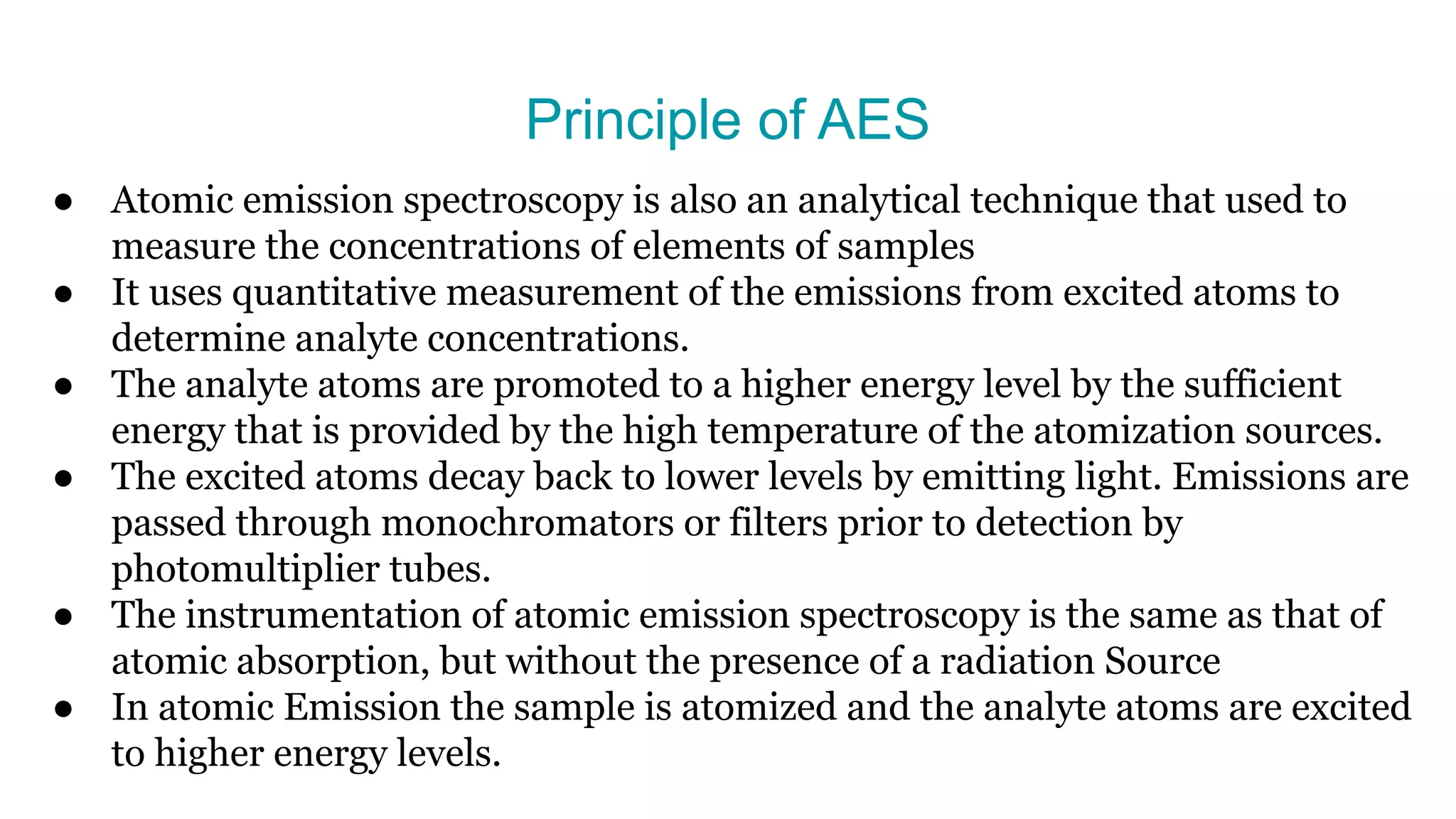Atomic spectroscopy (AAS & AES) | PDF