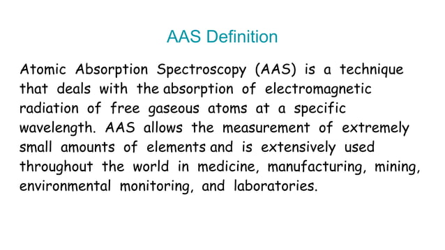 Atomic spectroscopy (AAS & AES) | PDF | Chemistry | Science