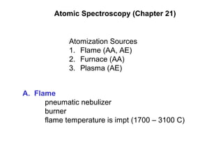 Atomic spectroscopy ch 20 | PPT