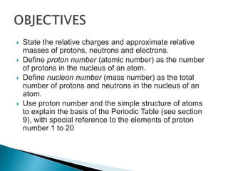 Atomic structrure and periodic table | PPTX | Chemistry | Science