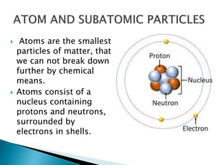 Atomic structrure and periodic table | PPTX