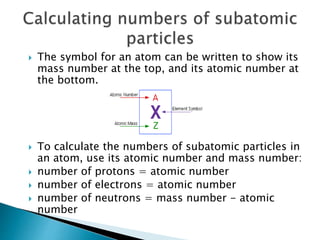 Atomic structrure and periodic table | PPTX | Chemistry | Science