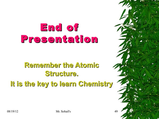 Atomic structure | PPT | Chemistry | Science