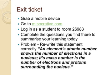 Atomic structure | PPT