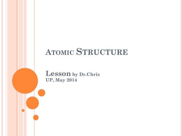 Atomic structure (part 1) | PDF