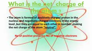Atomic structure | PPTX