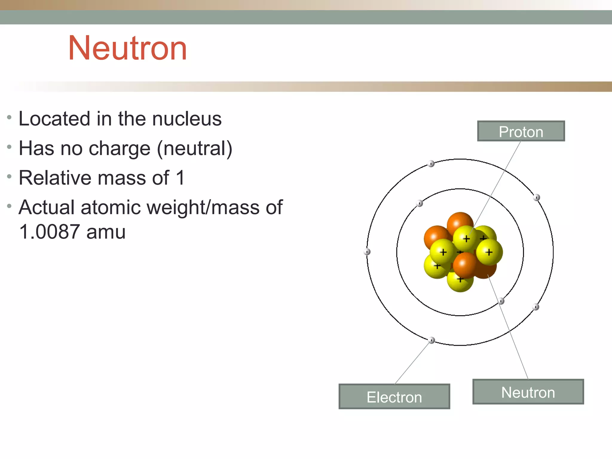 Grade 9, U1-L9-Atomic structure | PPT | Chemistry | Science