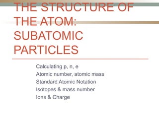 Grade 9, U1-L9-Atomic structure | PPT