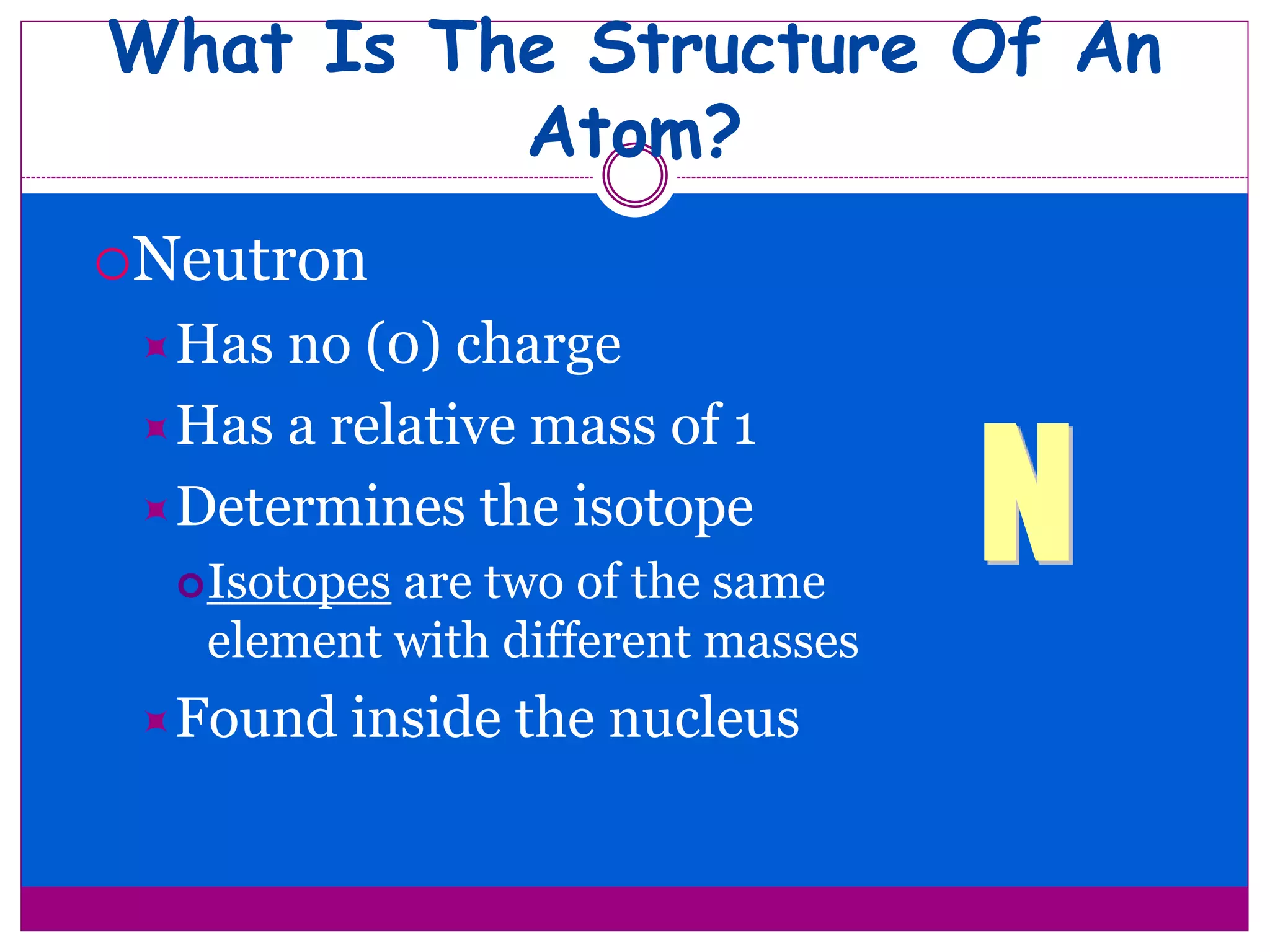Atomic structure | PPTX