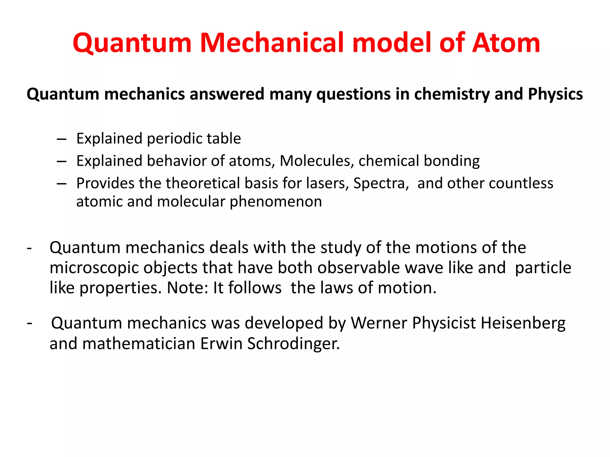 Atomic structure - chemistry | PDF