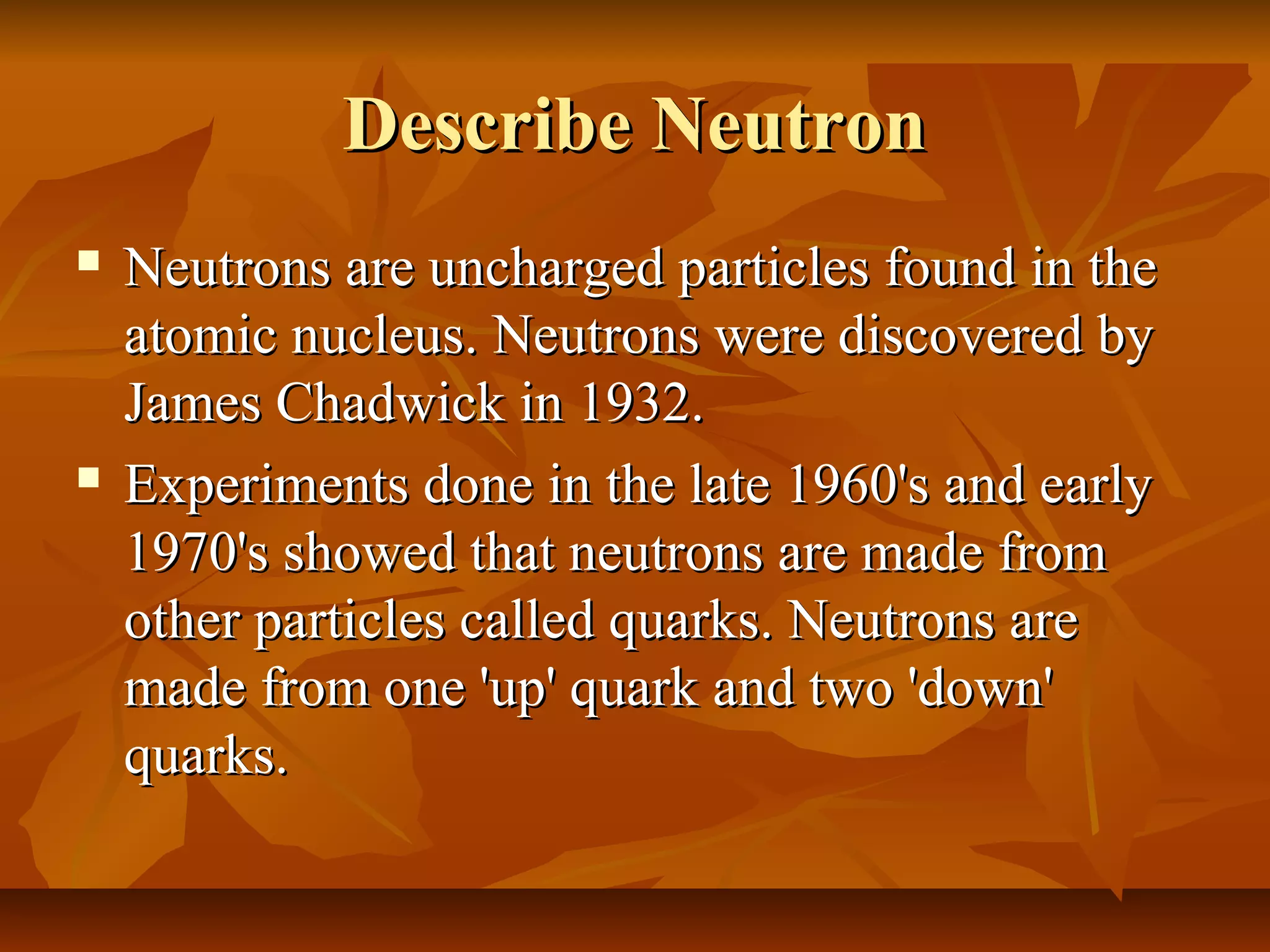 Atomic structure 1 satur | PPS
