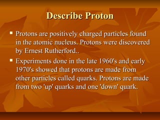 Atomic structure 1 satur | PPS