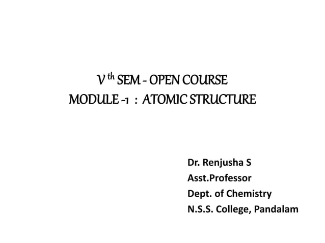 Atomic Structure Ppt 9610