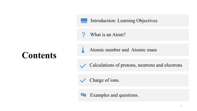 Atomic structure | PPTX
