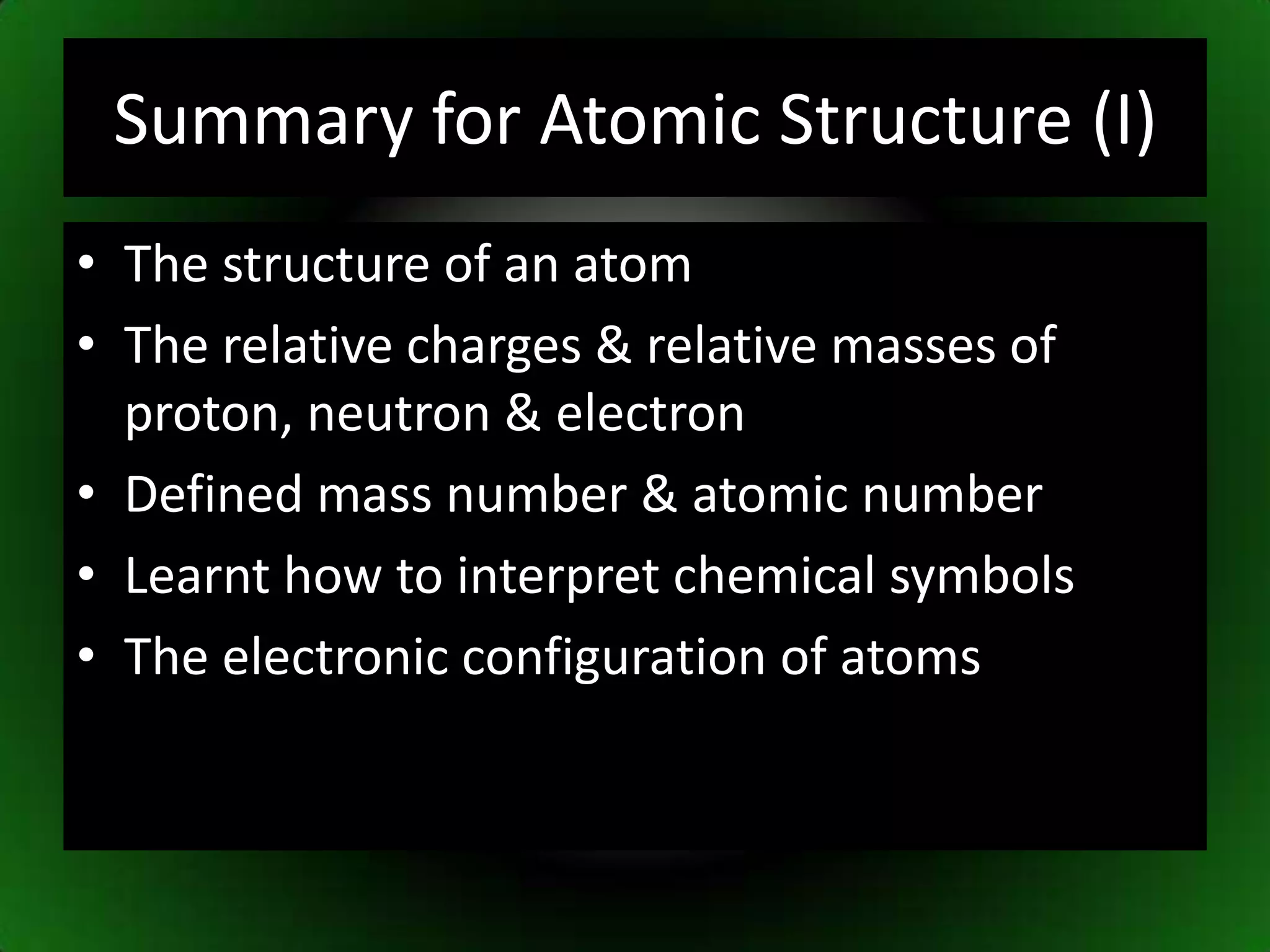 Atomic Structure Isotopes | PPTX