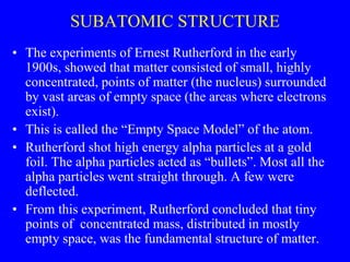 Atomic Structure | PPSX | Chemistry | Science