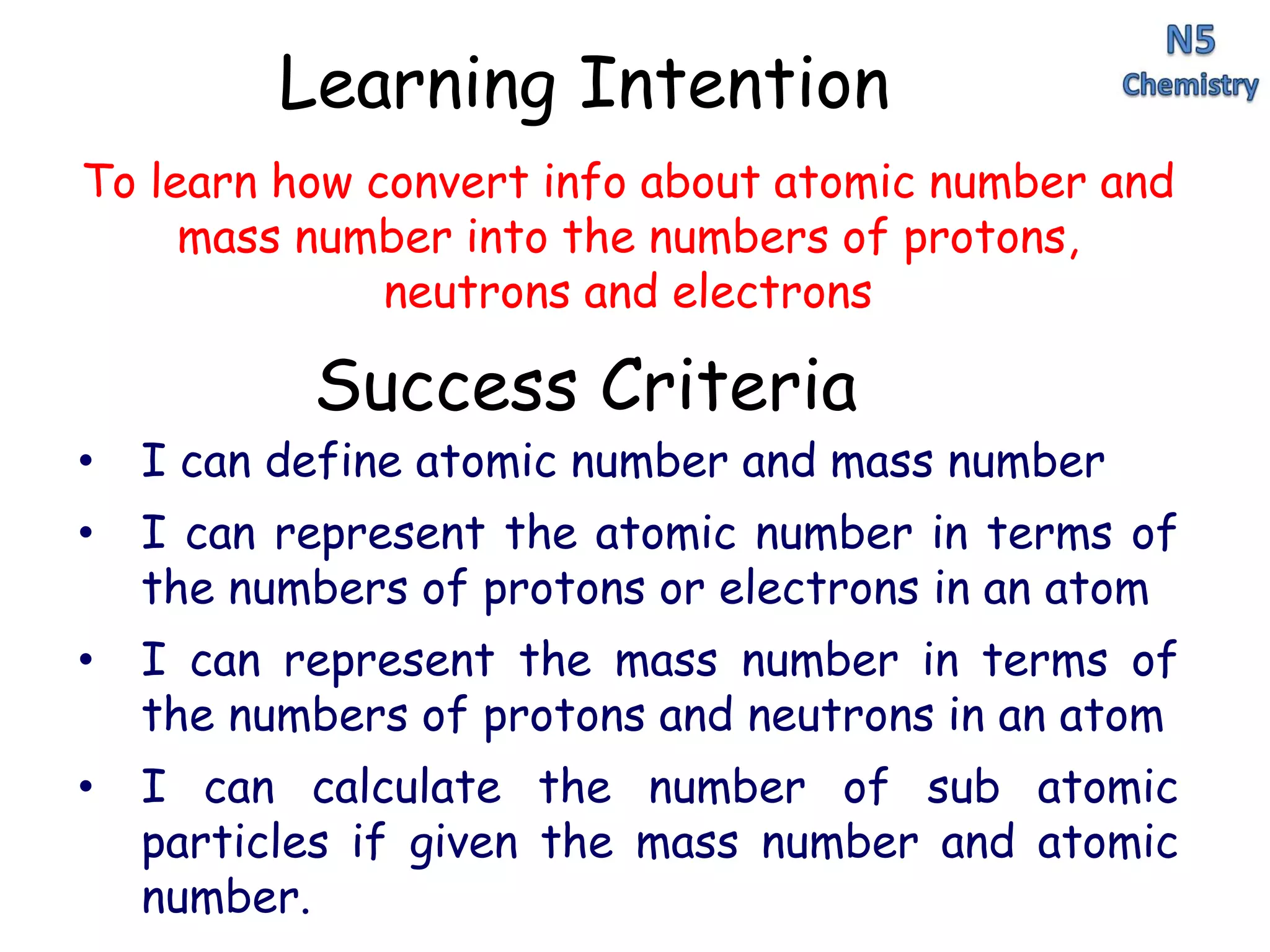 Atomic structure(1) | PPTX