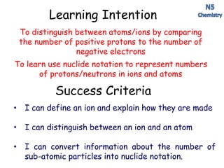 Atomic structure(1) | PPTX