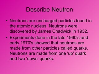 Atomic structure 2 | PPT