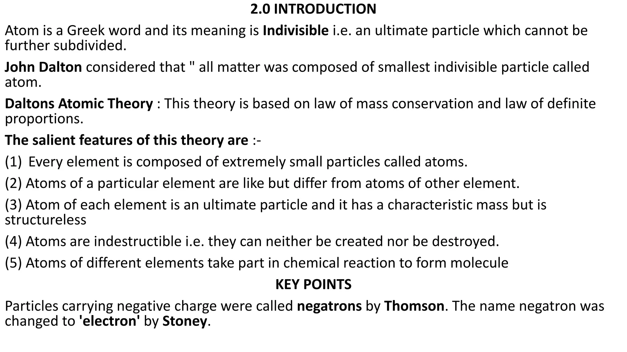 Atomic Structure Introduction Only Pptx
