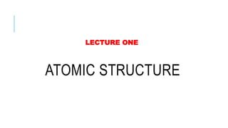 Atomic structure, isotopes and types of spectrum .pptx