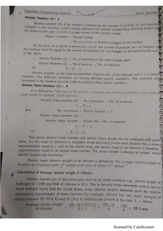 Atomic structure book notes | PDF