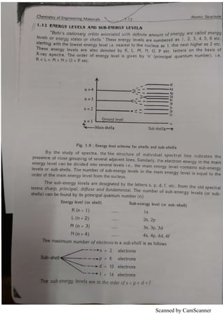 Atomic structure book notes | PDF