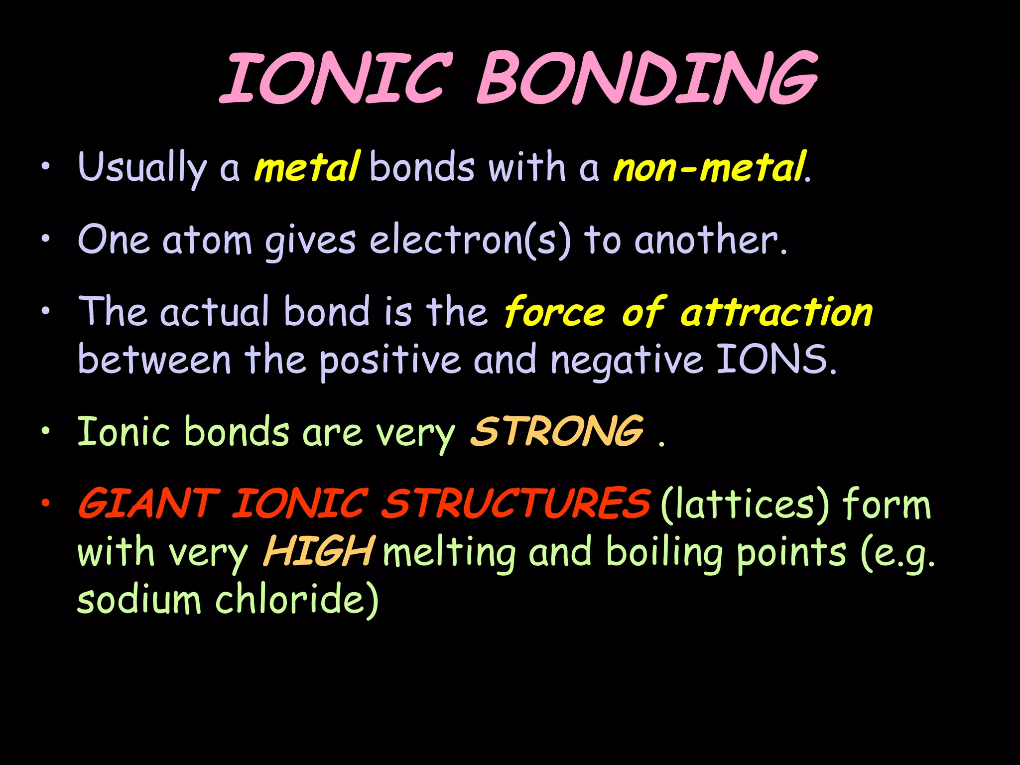 Atomic structure & bonding | PPT