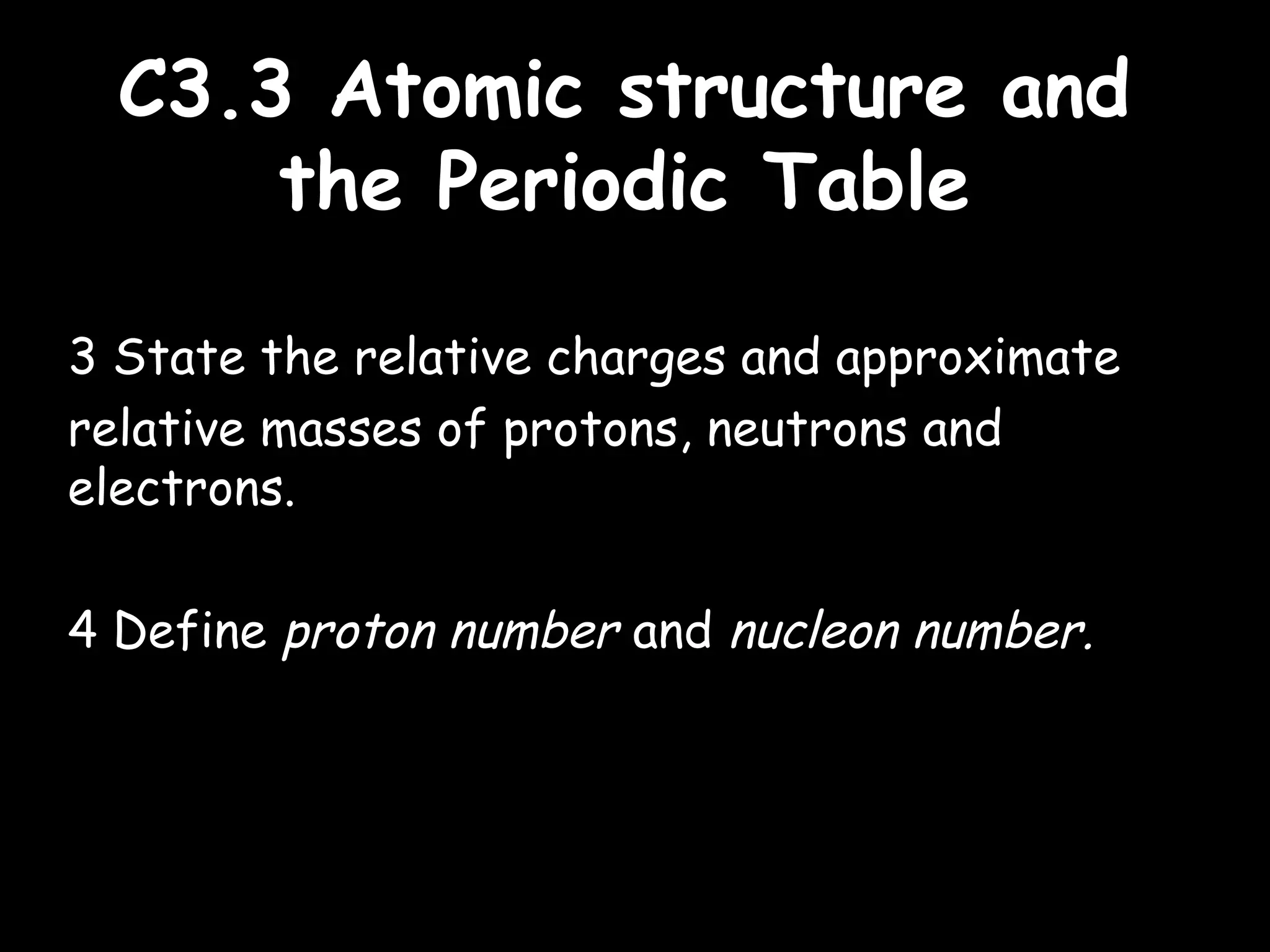 Atomic structure & bonding | PPT