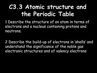 Atomic structure & bonding | PPT