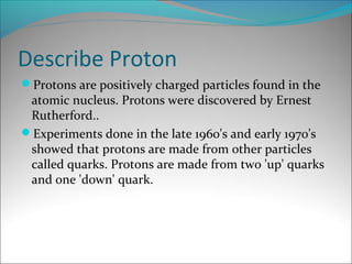 Atomic structure by Purushottam vyankat Barde | PPT