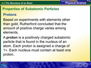 atomic structure Ch4_S2.ppt subamtomic particles | PPT