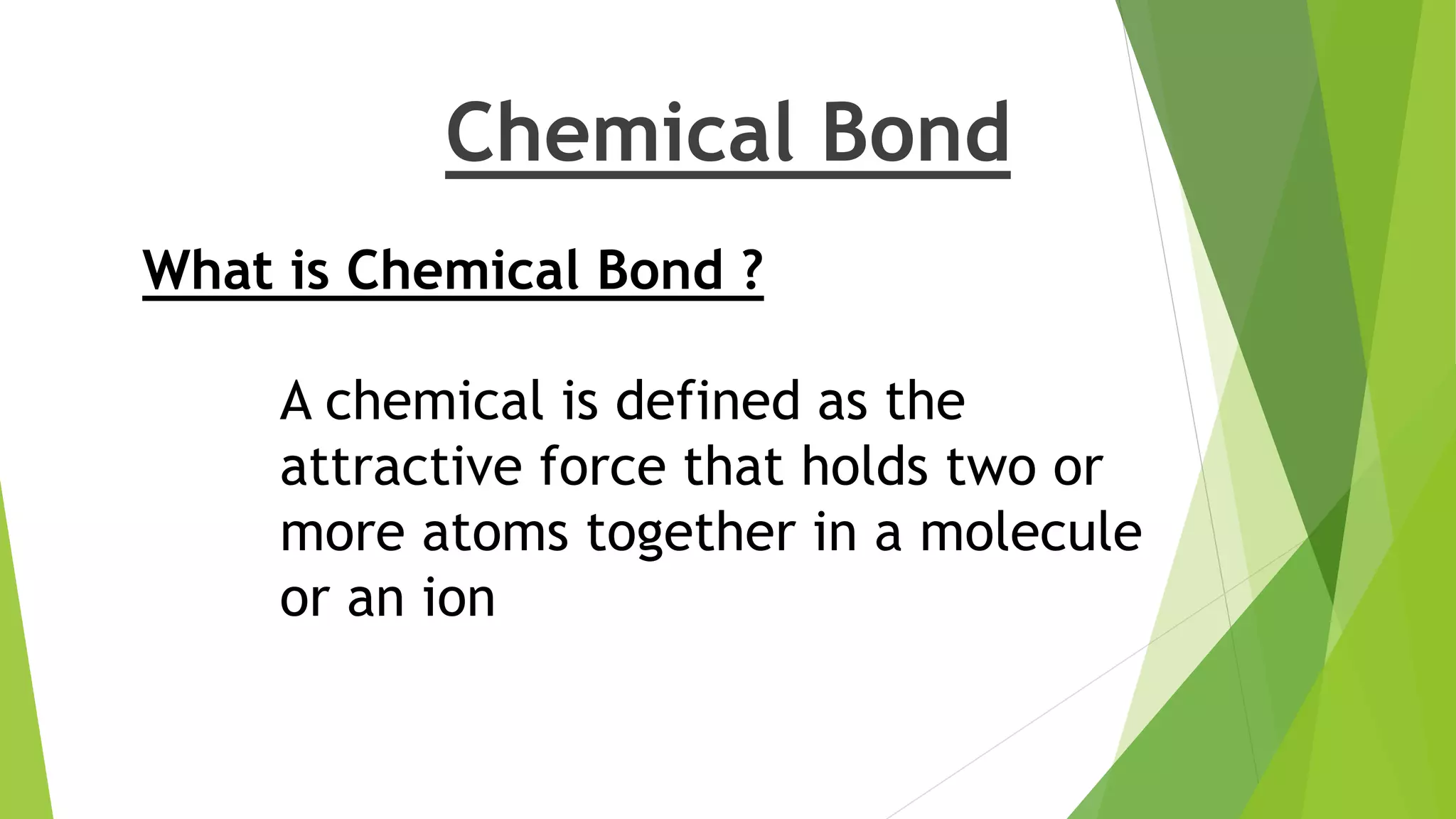 Atomic structure & chemical bond | PPTX
